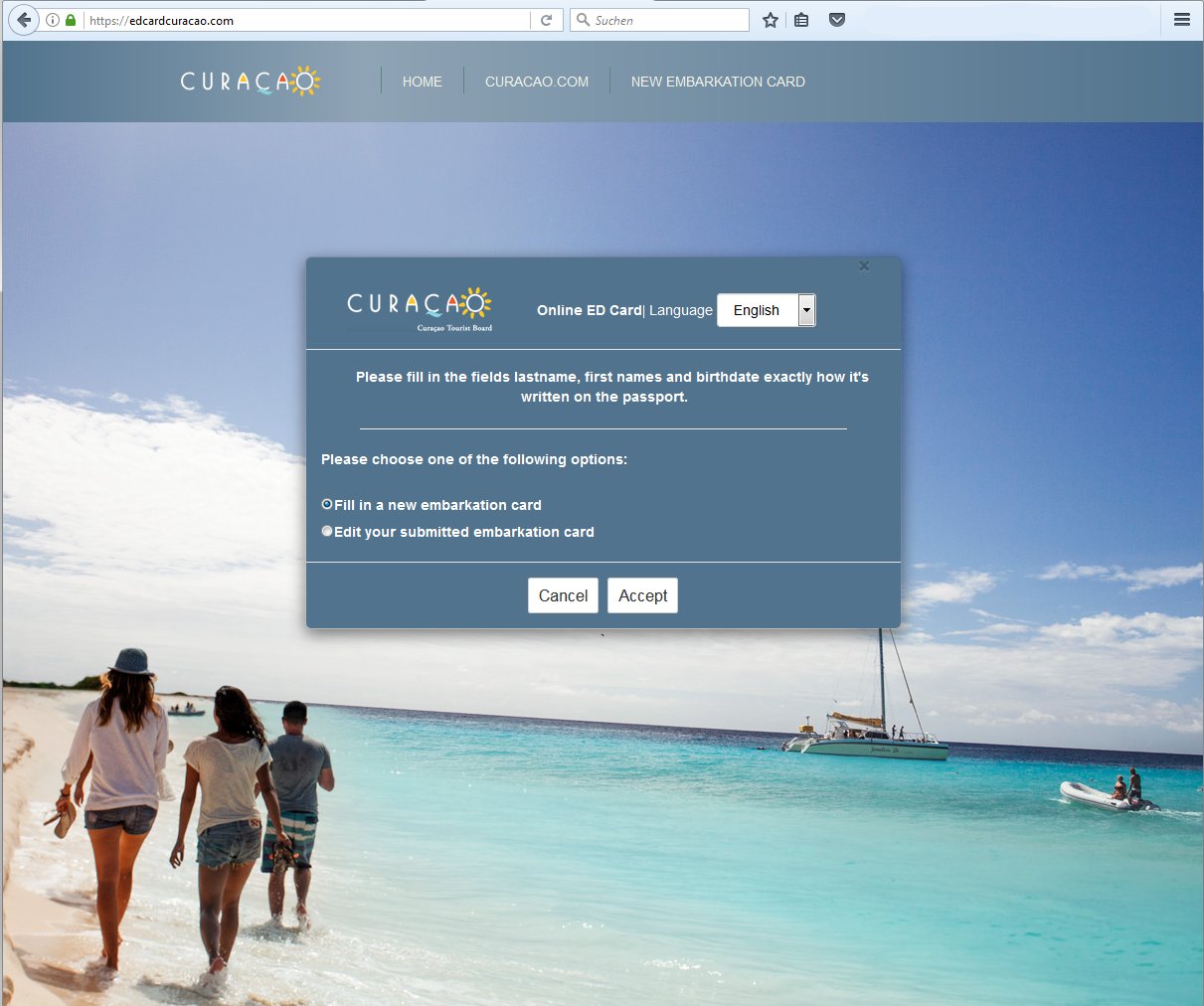 Tipp zur Einreise: Curaçao Immigration | ZiFF-Fortbildungen